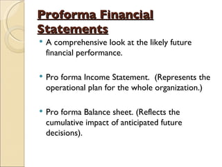 Financial Forecasting & Planning | PPT