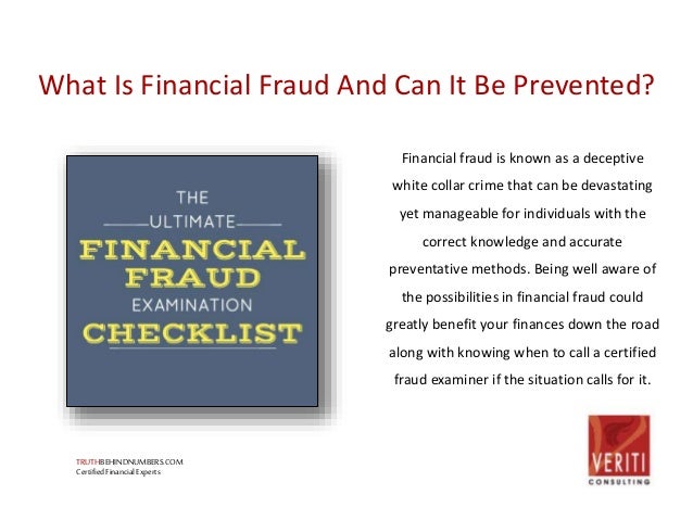 The Ultimate Financial Fraud Examination & Prevention Checklist