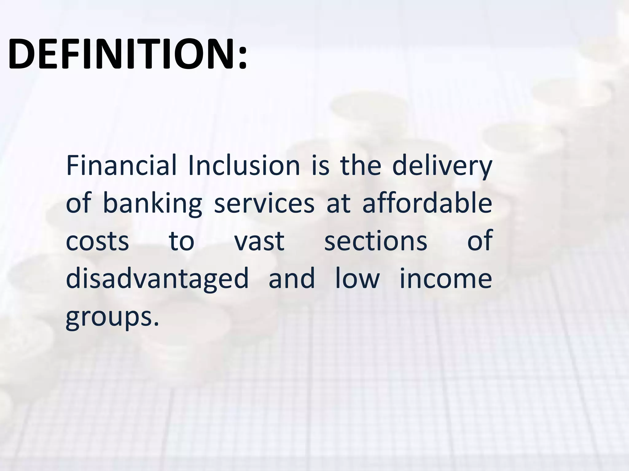 Financial inclusion | PPTX
