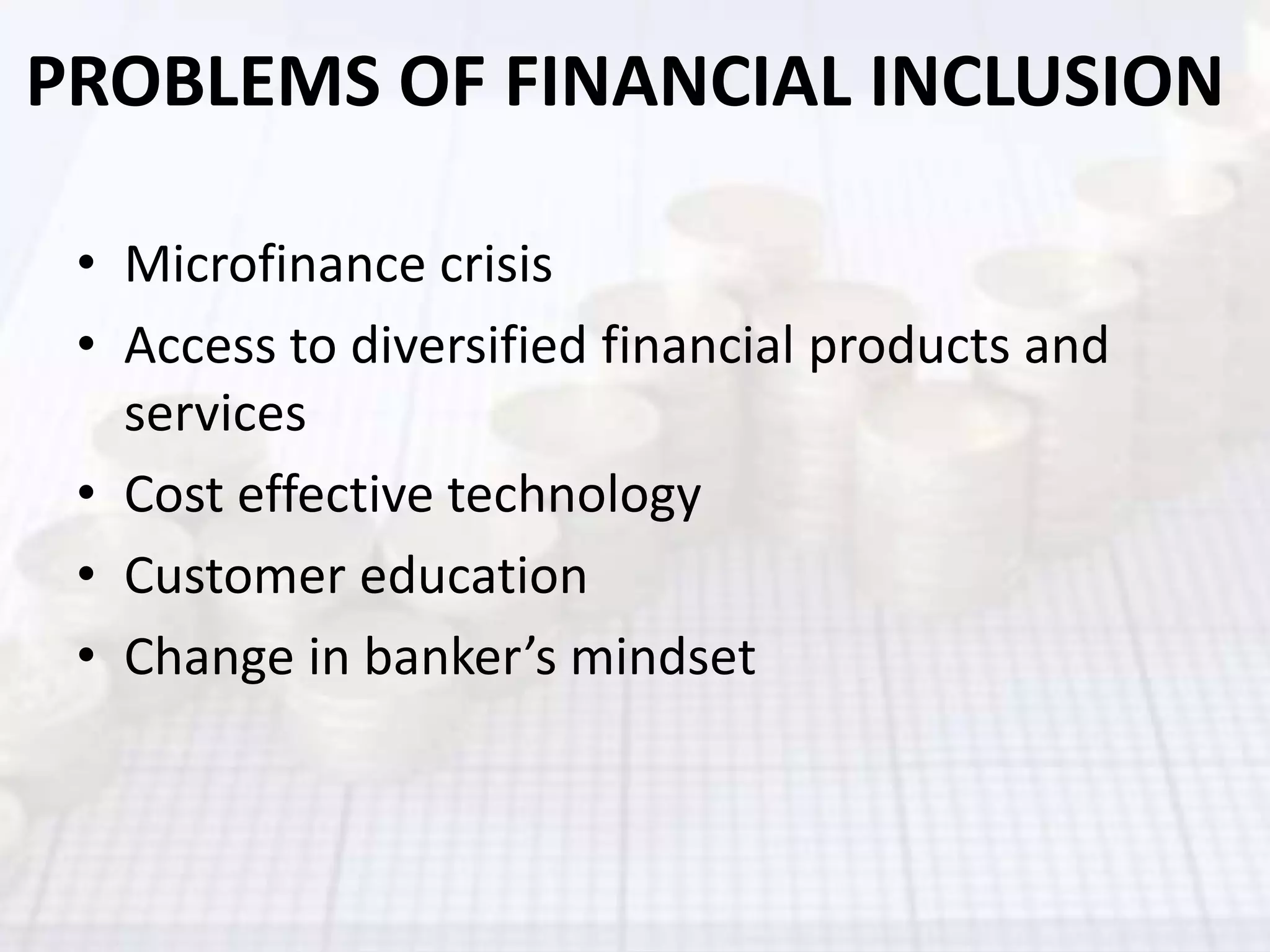 Financial inclusion | PPTX