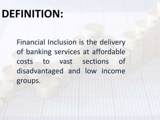 Financial inclusion | PPTX