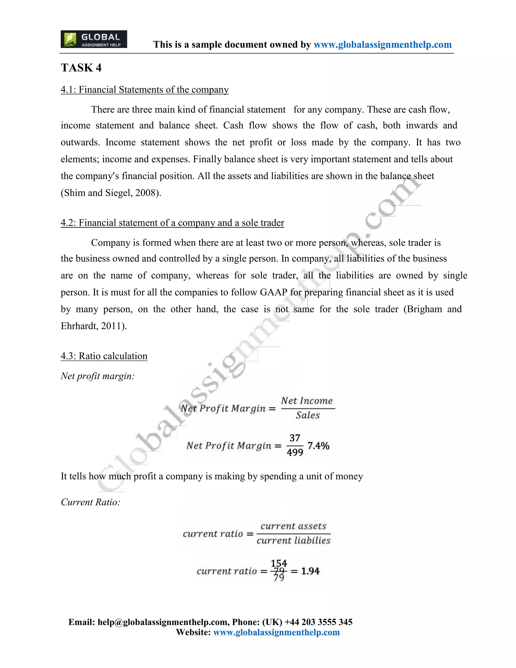 Financial Management Assignment Sample | PDF