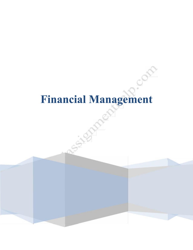 Financial Management Assignment Sample | PDF | Business Accounting ...