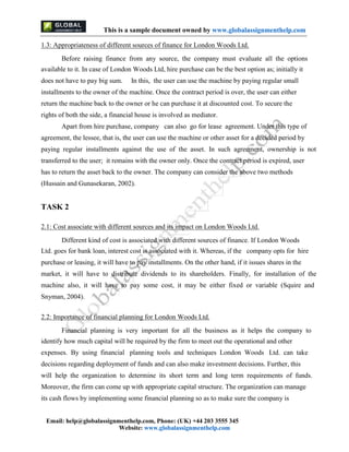 Financial Management Assignment Sample | PDF