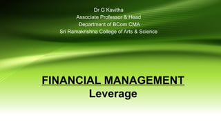 FINANCIAL-MANAGEMENT-Types of Financial leverage | PPT
