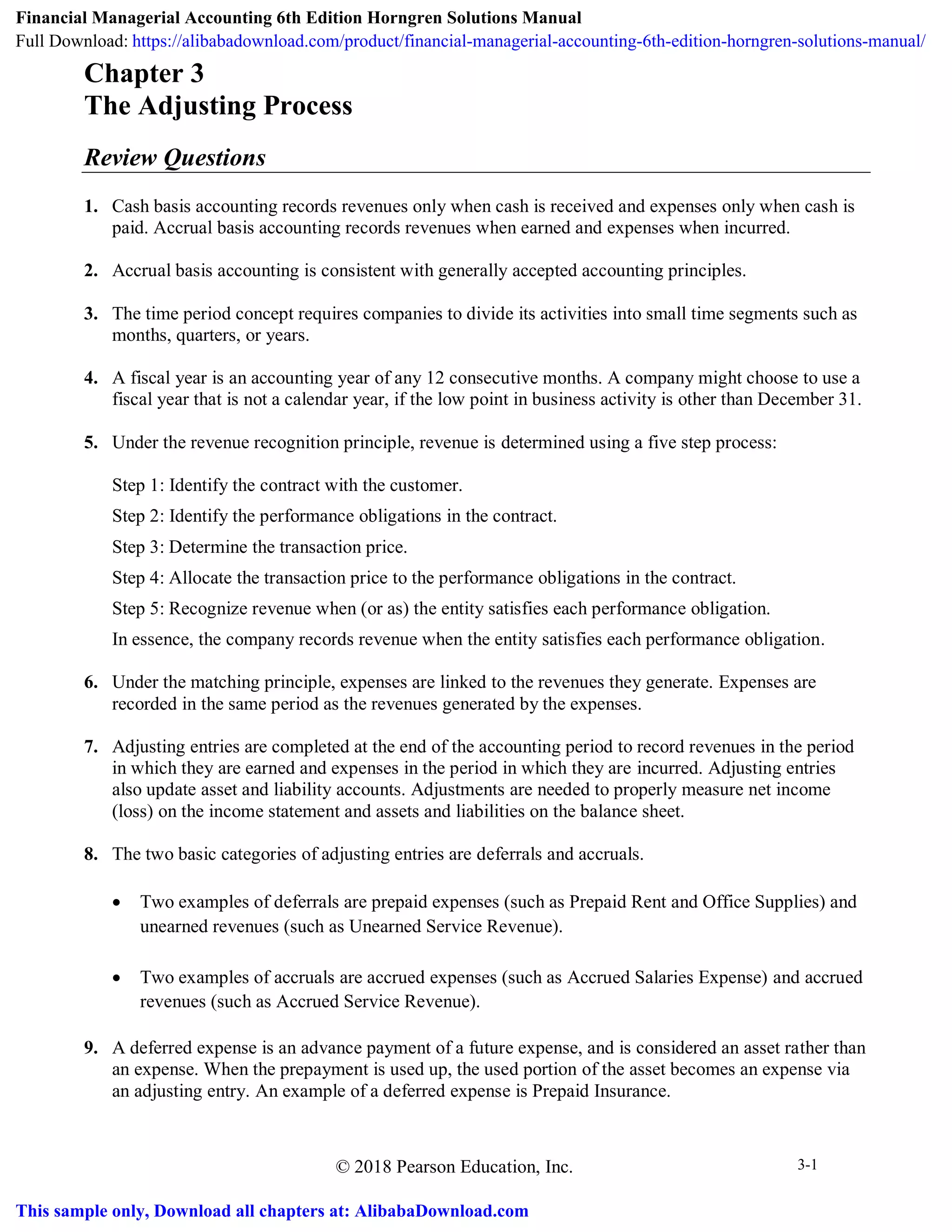 Financial Managerial Accounting 6th Edition Horngren Solutions Manual | PDF