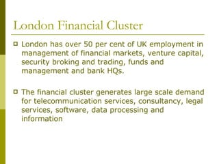 Financial Services Clusters | PPT