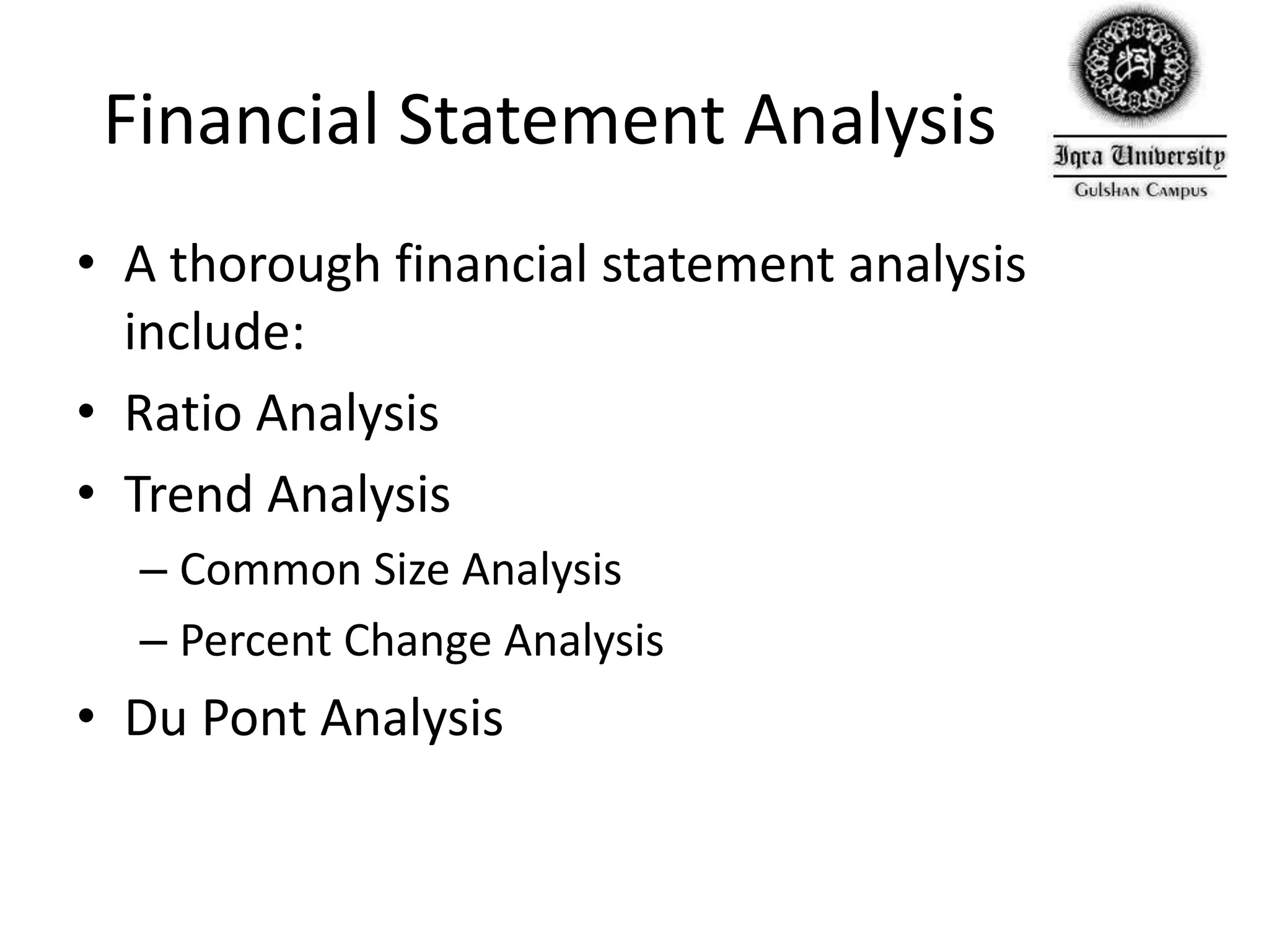 Financial Statement Analysis F F M | PPTX