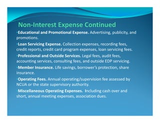 Understanding Credit Union Financial Statements | PDF