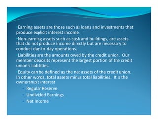 Understanding Credit Union Financial Statements | PDF
