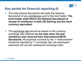 MeTA financial systems and reporting | PPT