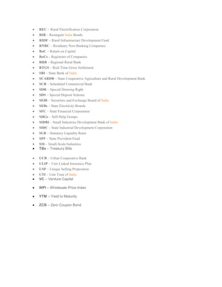 Financial abbreviations | PDF