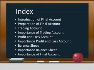 Final Accounts | PPTX