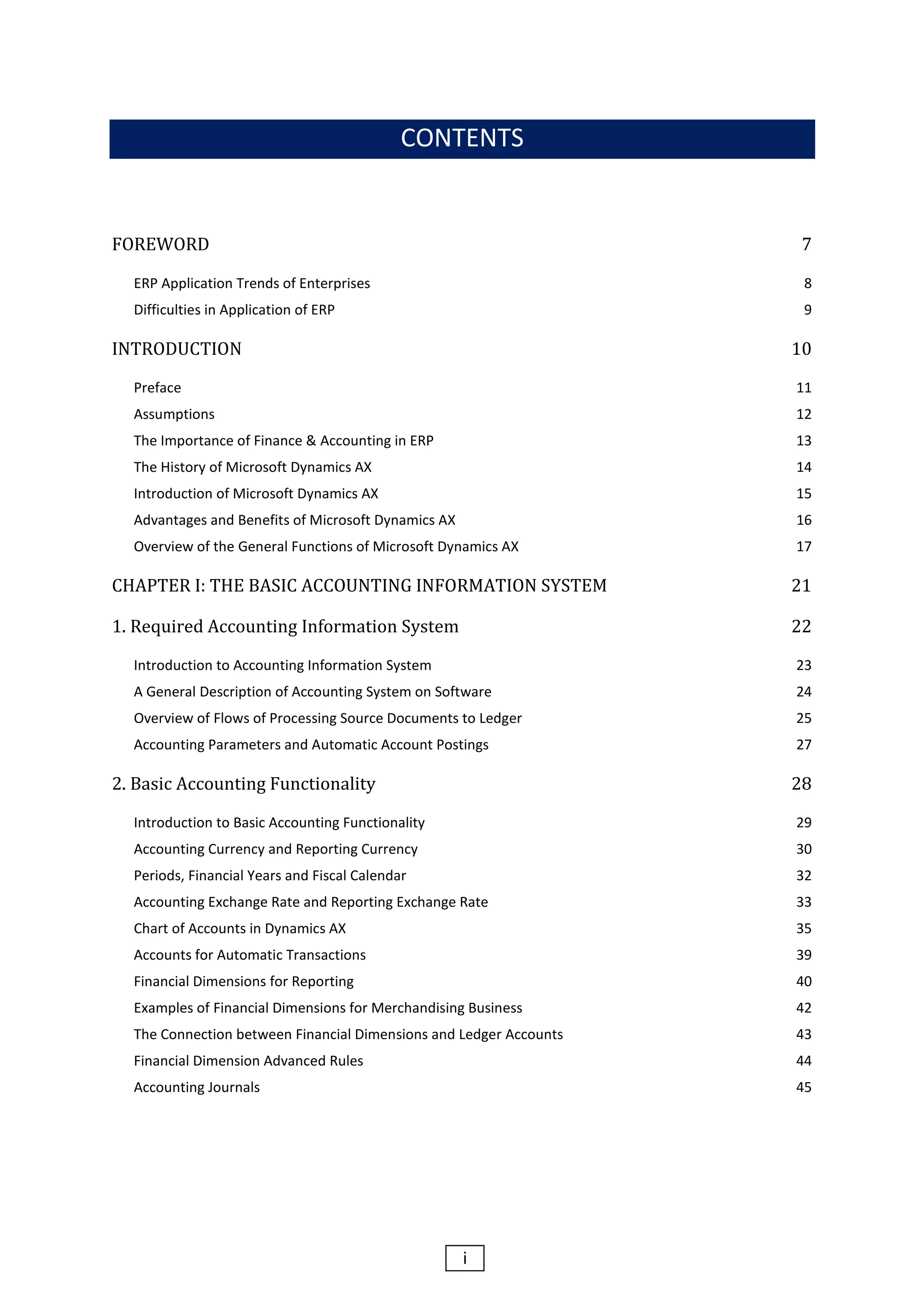 FINANCIAL AND MANAGERIAL ACCOUNTING IN ERP SYSTEM MS DYNAMICS AX 2012 R3 | PDF