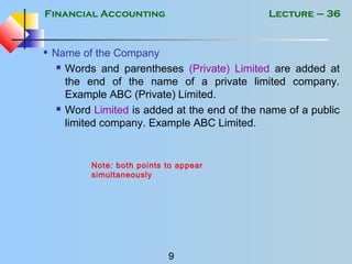 Financial accounting mgt101 power point slides lecture 36 | PPT