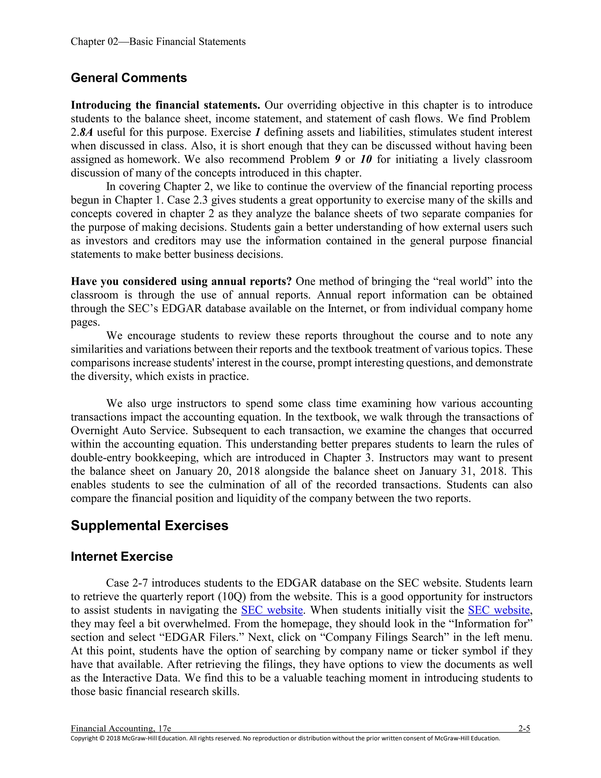 Financial accounting 17th edition williams solutions manual | PDF