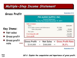 Multi Step Income Statement Wiley Plus