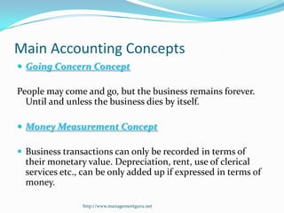 Financial accounting concepts | PPTX