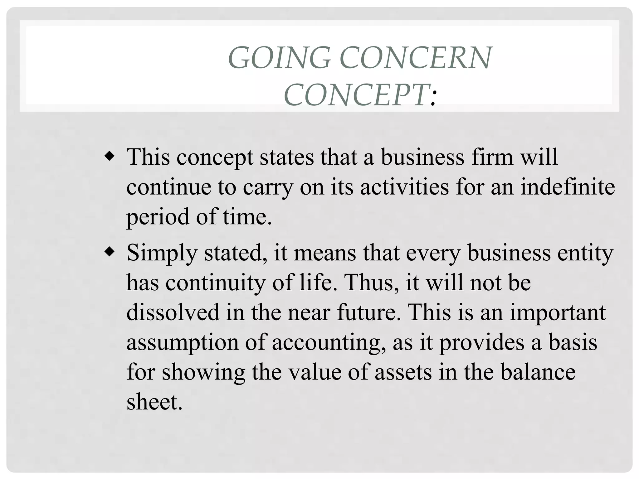 Financial accounting concepts | PPTX