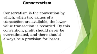 Accounting Concept, Principal and Convention | PDF