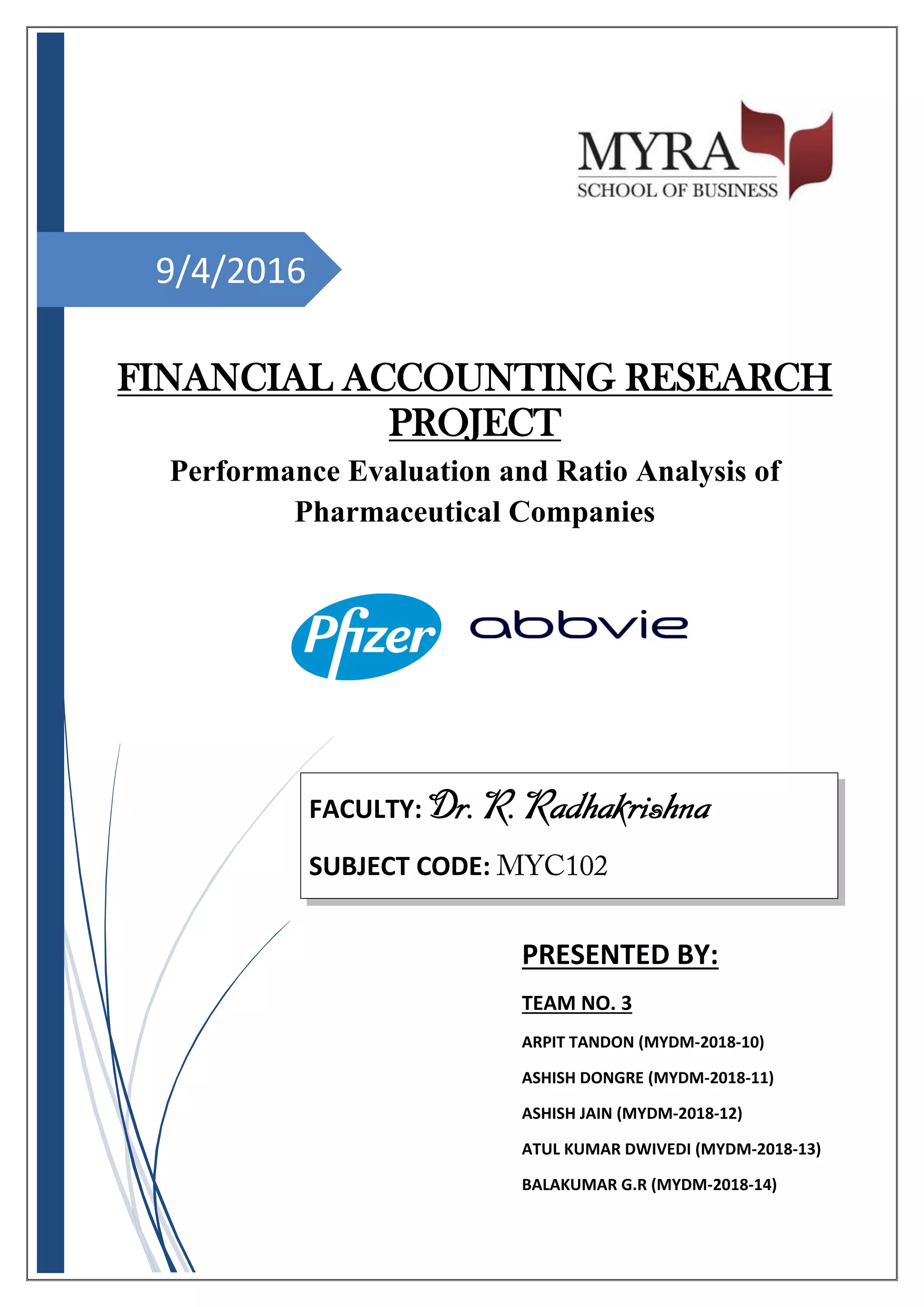 Financial Accounting Project | PDF