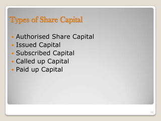 Financial accounting project of issue of shares | PPTX