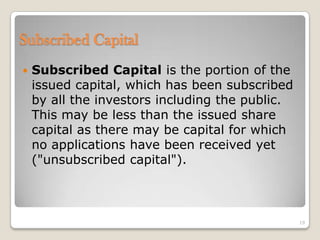 Financial accounting project of issue of shares | PPTX