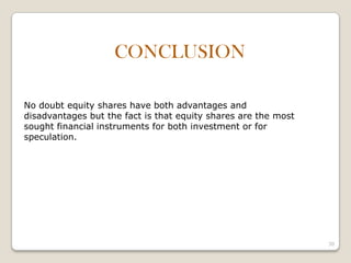 Financial accounting project of issue of shares | PPTX