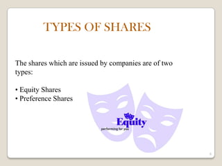 Financial accounting project of issue of shares | PPTX