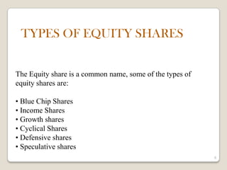 Financial accounting project of issue of shares | PPTX