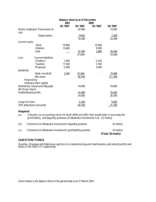 Financial accounting questions | PDF