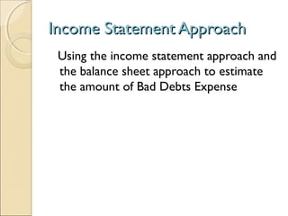Bad debts | PPT