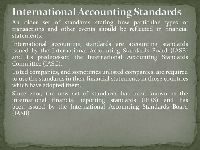 Financial accounting standards | PPT | Stocks and Bonds | Personal ...