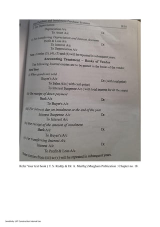 HIRE PURCHASE AND ITS IMPORTANCE NEEDS. | PDF