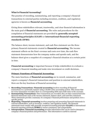 Financial Accounting Vs. Management Accounting | Academy Tax4wealth | PDF