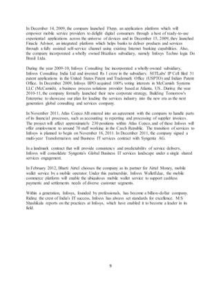 COMPARATIVE STUDY OF FINANCIAL STATEMENTS OF INFOSYS FOR THE YEAR 2013 ...