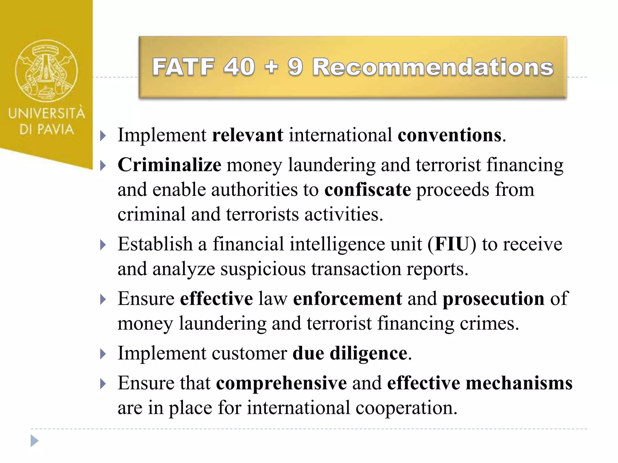 The ANTI-MONEYLAUNDERING LEGAL FRAMEWORK | PPTX