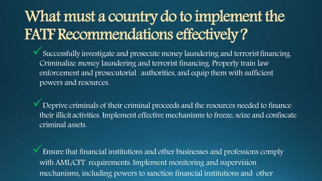 Financial action task force / fatf | PPTX | Financial Industry | Industries