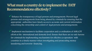 Financial action task force / fatf | PPTX
