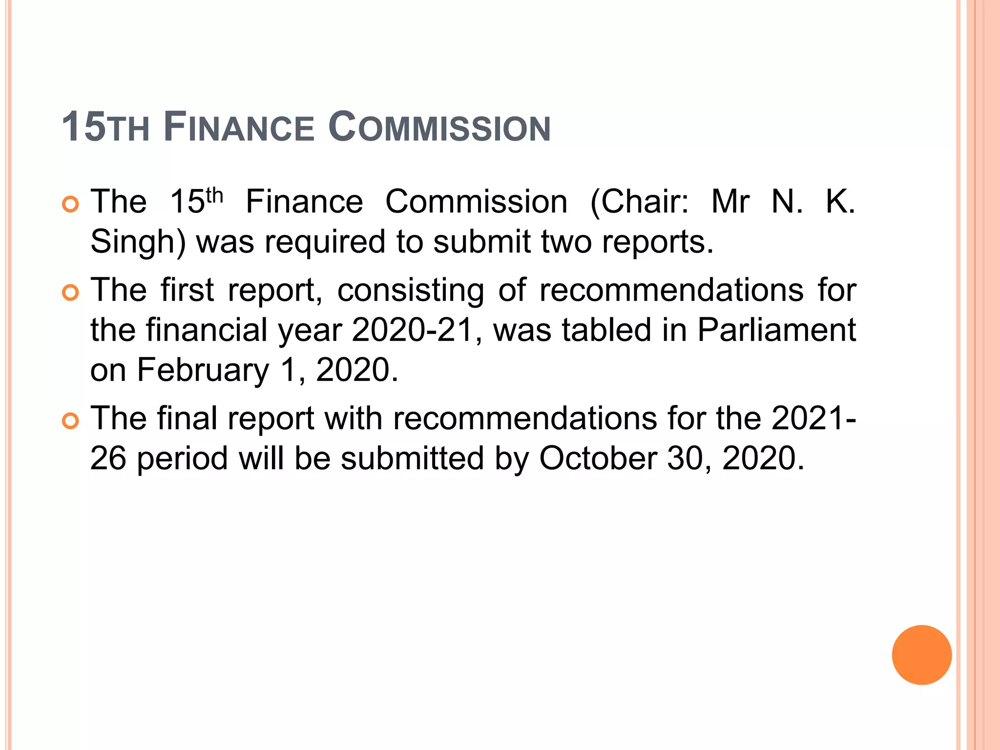 Financial Administration: Finance Commission. | PPTX