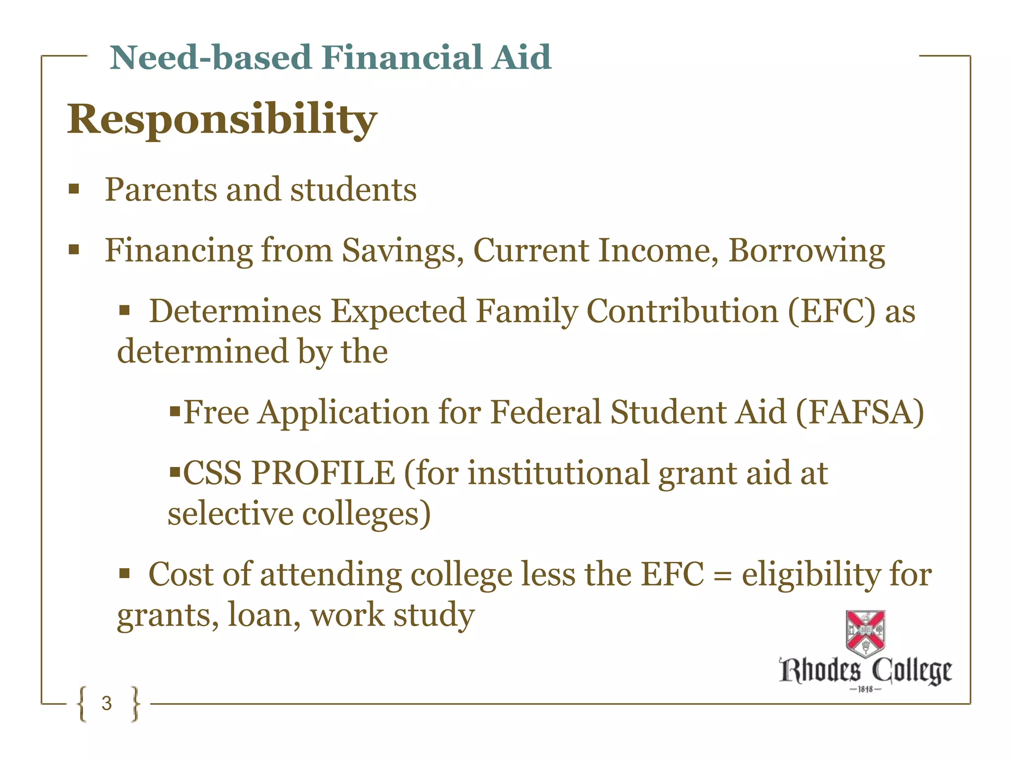 Financing Higher Education | PPTX