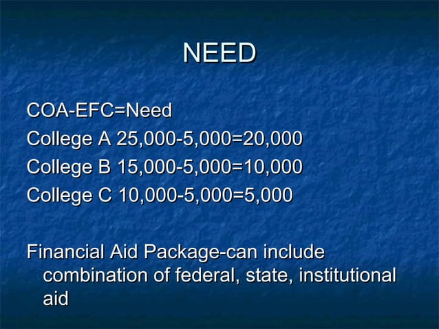 Financial Aid PPT 2 | PPT