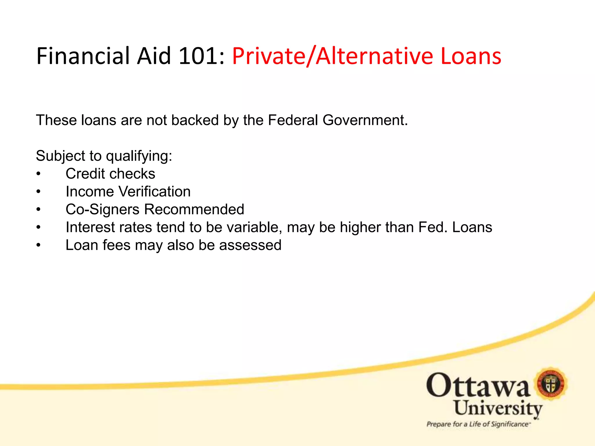 Financial Aid 101: Key Concepts 2017 | PPT