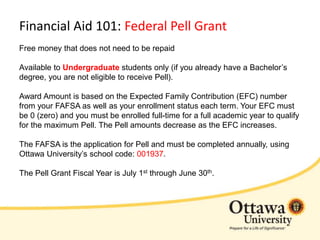 Financial Aid 101: Key Concepts 2017 | PPT