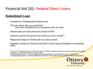 Financial Aid 101: Key Concepts 2017 | PPT