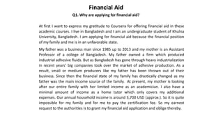 Financial Aid Application | PPT