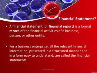 Financial analysis | PPTX