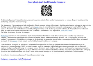 Financial Analysis | PDF