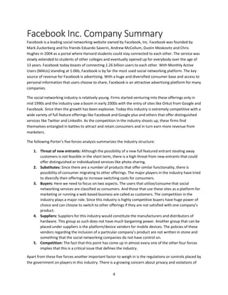 Financial analysis facebook | PDF