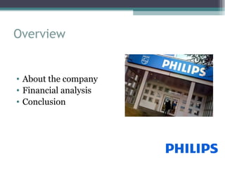 Financial analysis of the company Philips | PPT